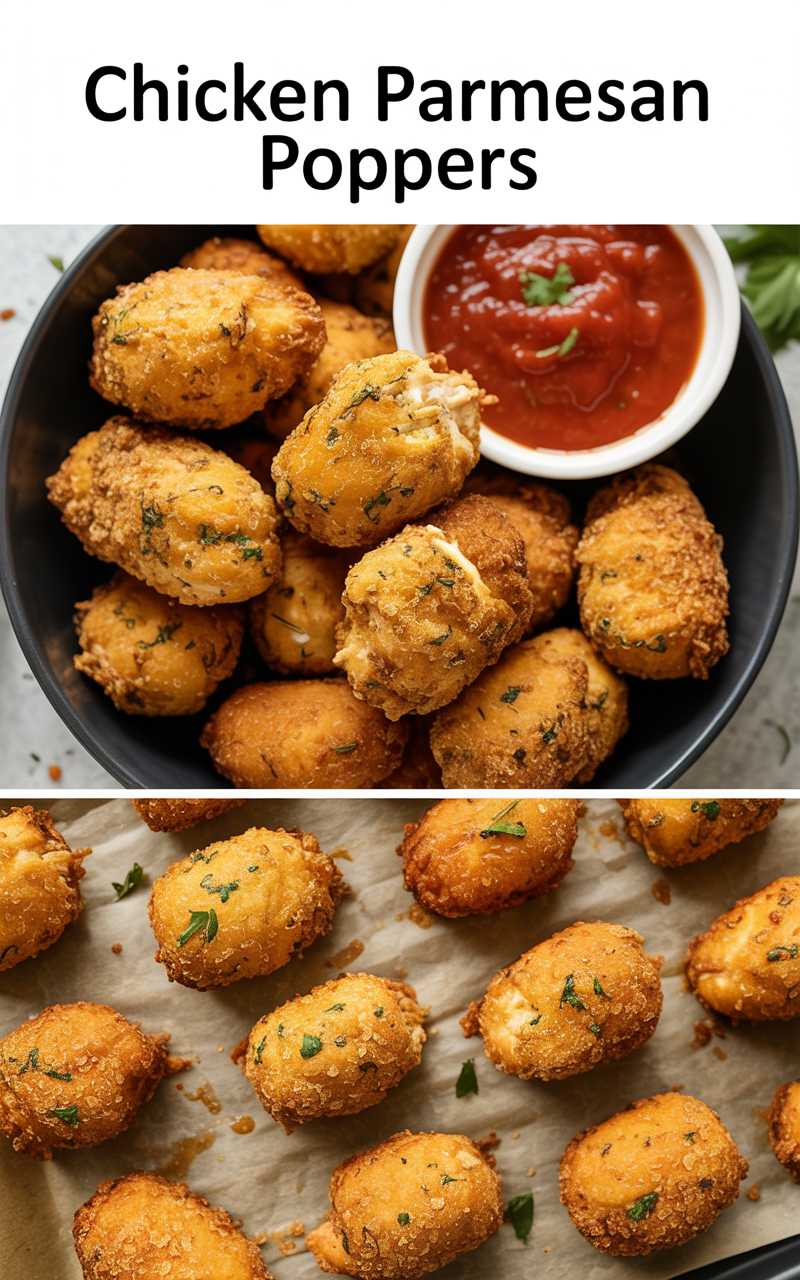 Crunchy Chicken Parmesan Poppers: The Bite-Sized Italian Delight ...