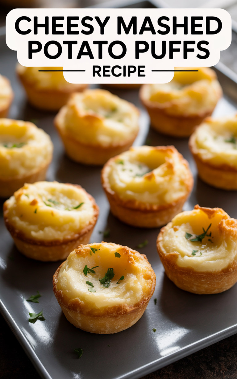 Loaded Cheesy Mashed Potato Puffs: Bite-Sized Indulgence for Every ...